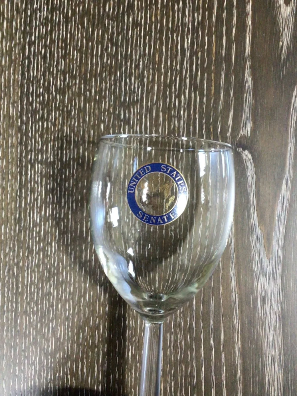 Dining | Vintage Collectible Us Senate Seal Wine Stem Glass | Poshmark